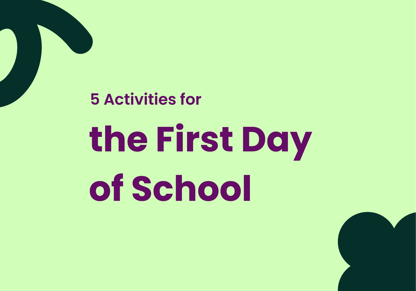 5 Activities For The First Day Of School Kami 5 Activities For The First Day Of School Kami